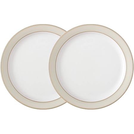 Denby 16048803 Linen 2 Piece Small Plate Set : Amazon.co.uk: Home & Kitchen