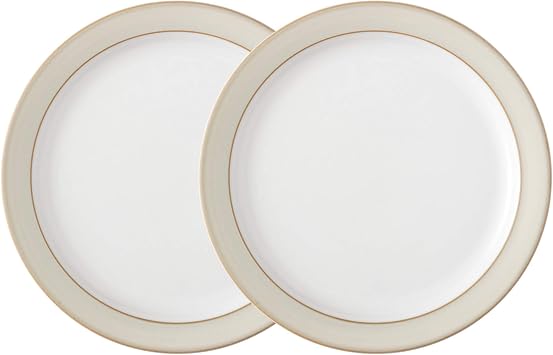 Denby 16048803 Linen 2 Piece Small Plate Set : Amazon.co.uk: Home & Kitchen