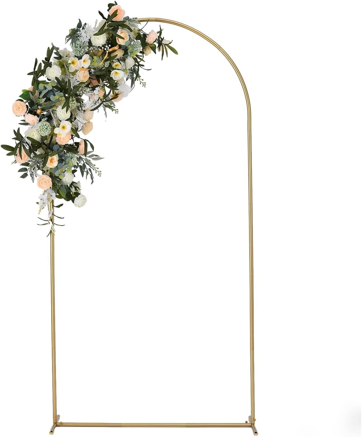 Amazon.com : Gold Arch Backdrop Stand and Beige Weding Arch Cover ...
