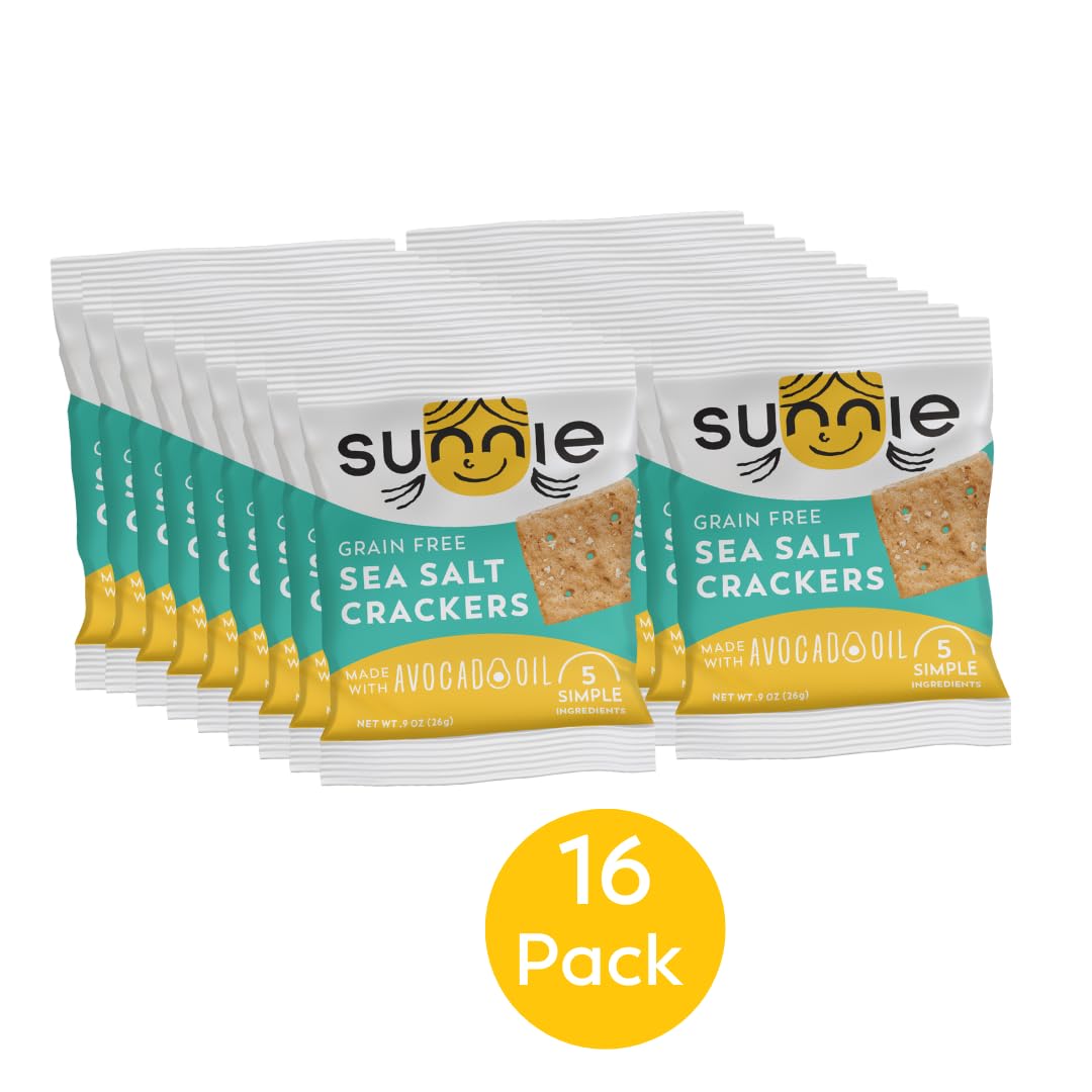 Snapklik.com : Sunnie Gluten Free Crackers, Healthy Grain-Free Sea Salt ...