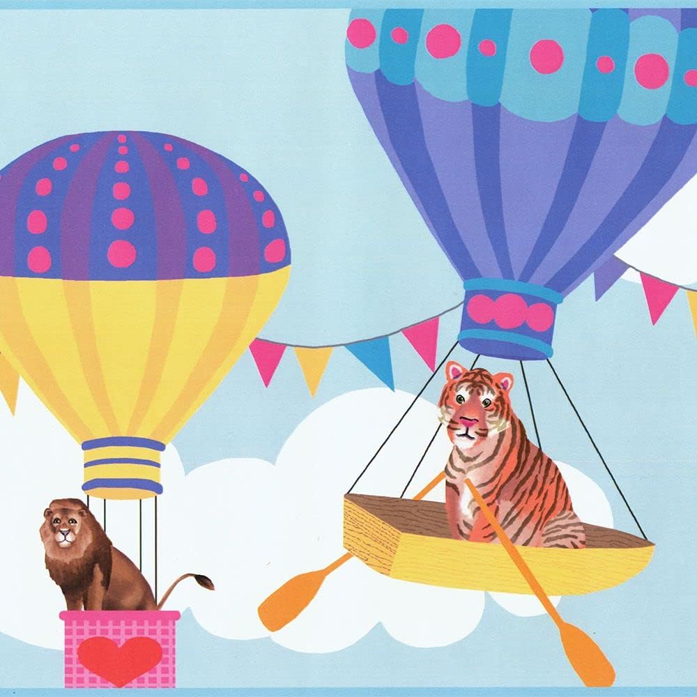 Concord Wallcoverings Wallpaper Border Toys Pattern African Animals ...