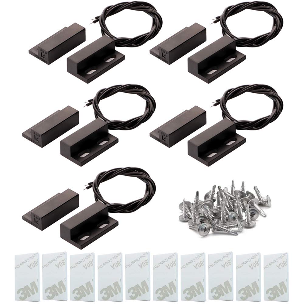 Amazon.com: Gebildet 5pcs Recessed Wired Security Window Gate Contact ...