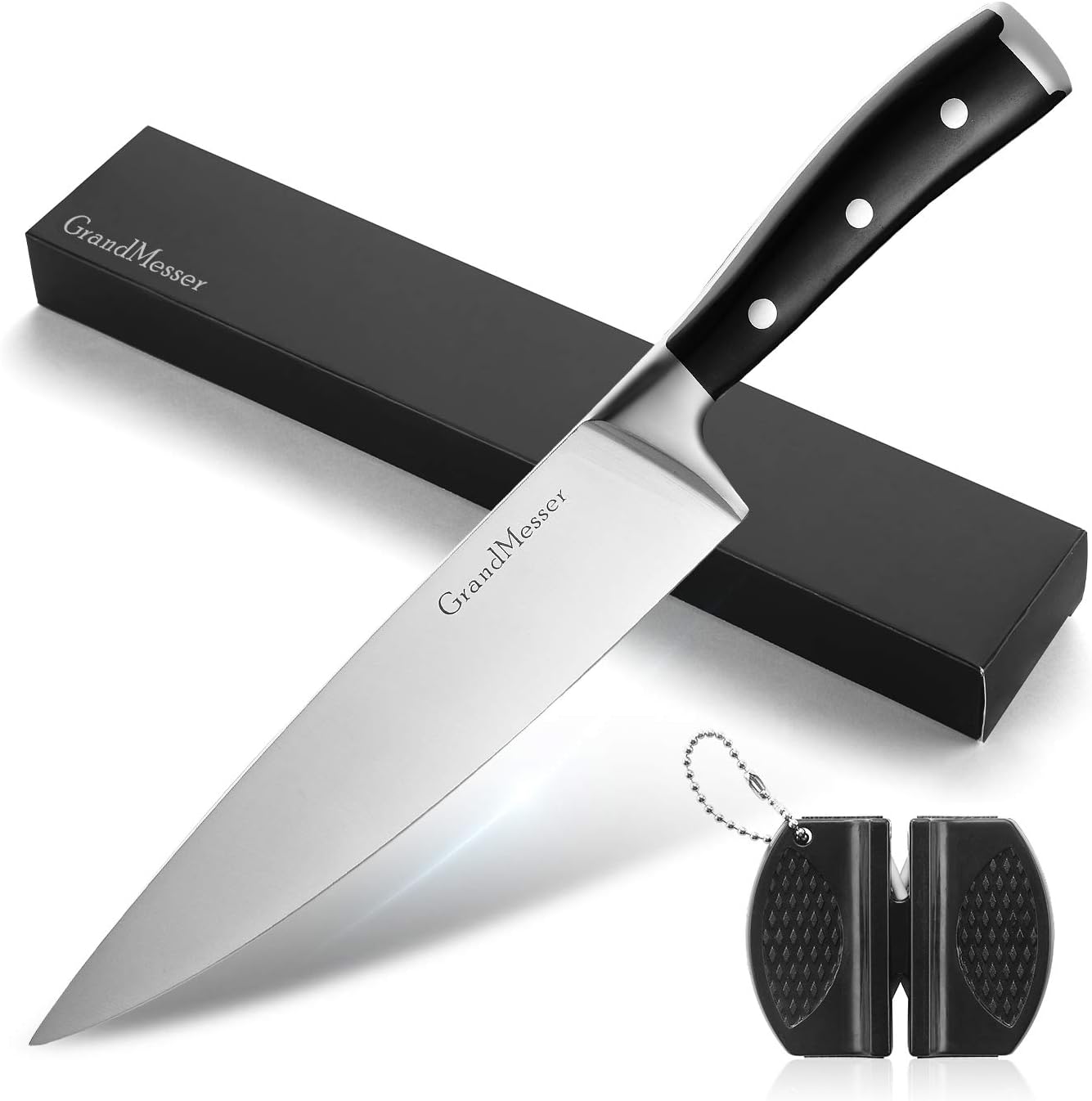 Amazon.com: Hinfaitd Chef Knife Premium 7CR17MoV High Carbon Stainless ...