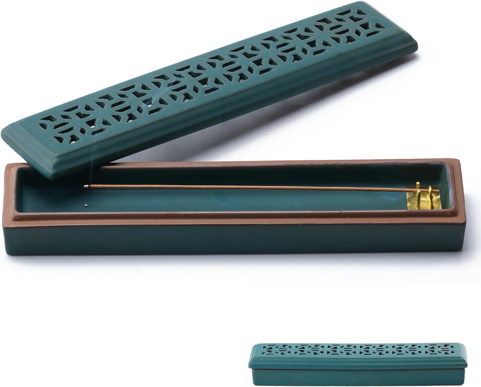 Amazon.com: Incense Holder for Sticks Incense Burner with Ash Catcher ...