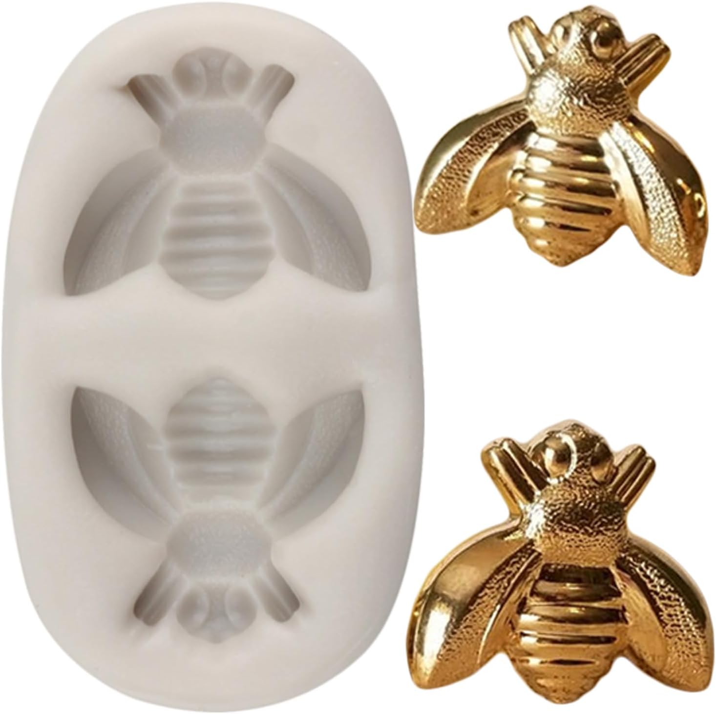 Amazon.com: Silicone Molds Nonstick Bee Gummy Molds Silicone Bee Baking ...