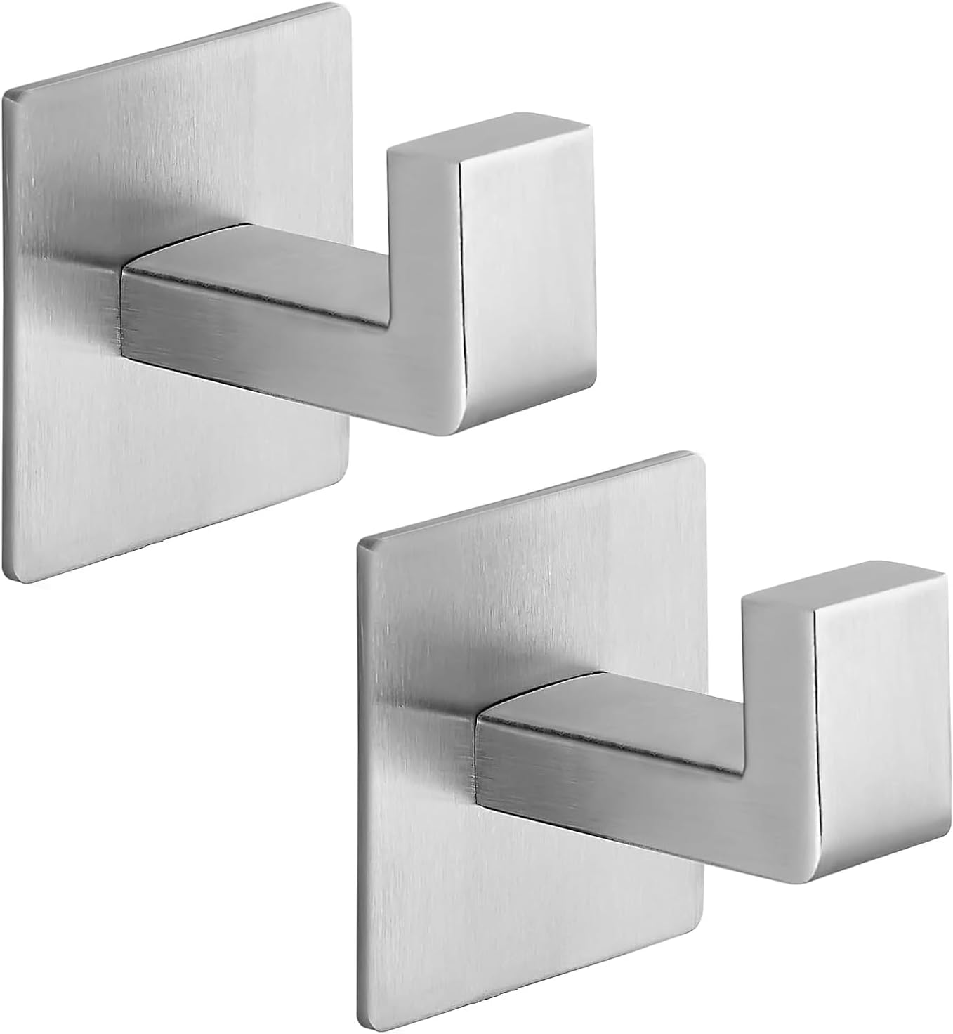 Amazon.com: ULUPJ Wall Hooks Adhesive, Coat Hooks, Stainless Steel ...