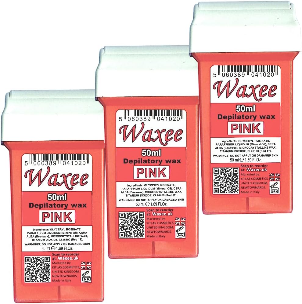 Waxee Compatible for Veet EasyWax 50ml roll on Wax Replacement Roller ...