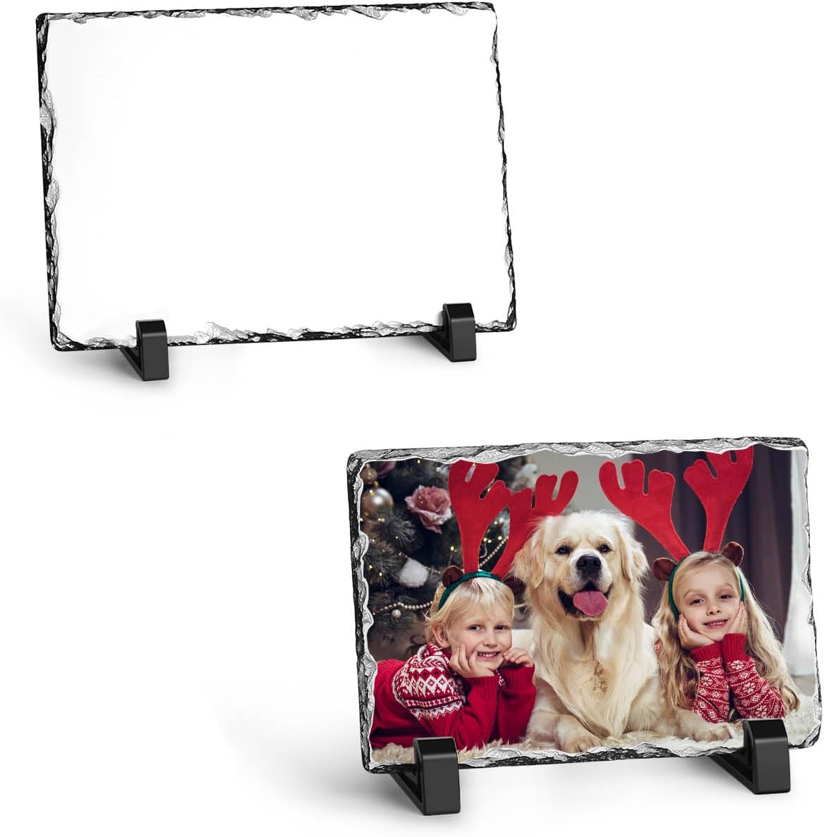 Amazon.com - WANZELONYO Sublimation Slate Blanks 4x6 Inch Sublimation ...