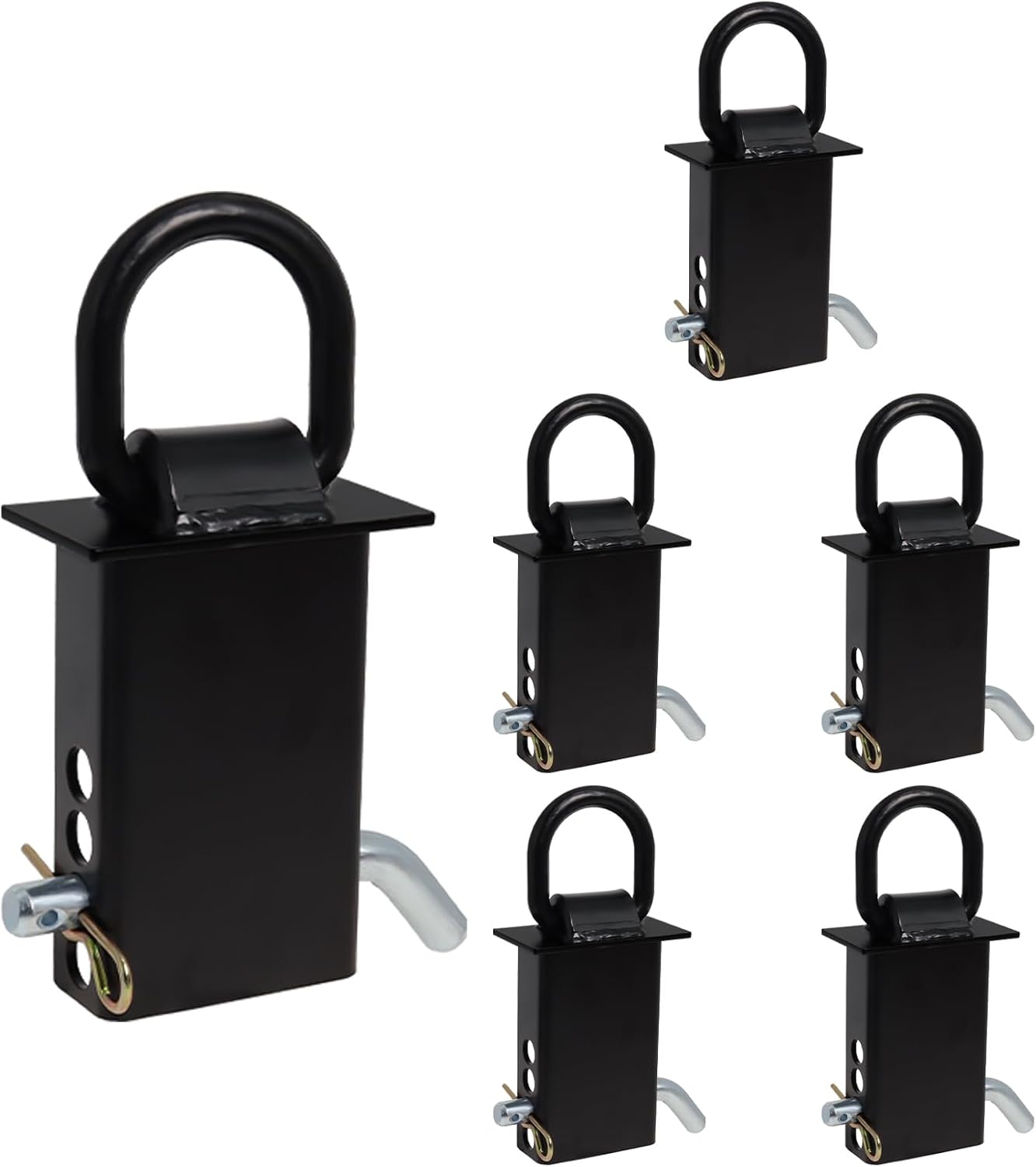 Amazon.com: Qopaw 6PCS Trailer Stake Pocket D Ring 16200lbs Heavy Duty ...