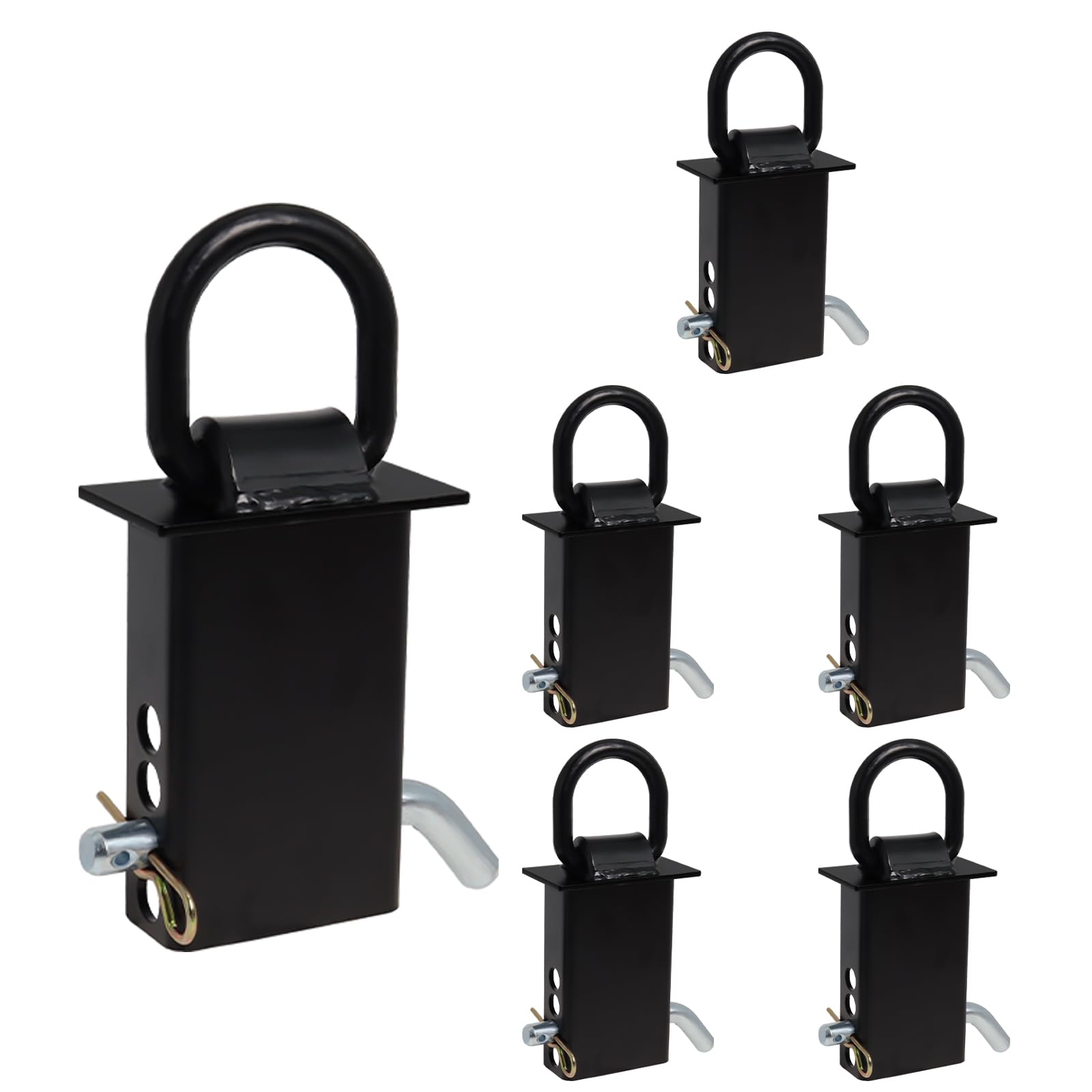 Amazon.com: 6PCS Trailer Stake Pocket D Ring 16200lbs Heavy Duty ...