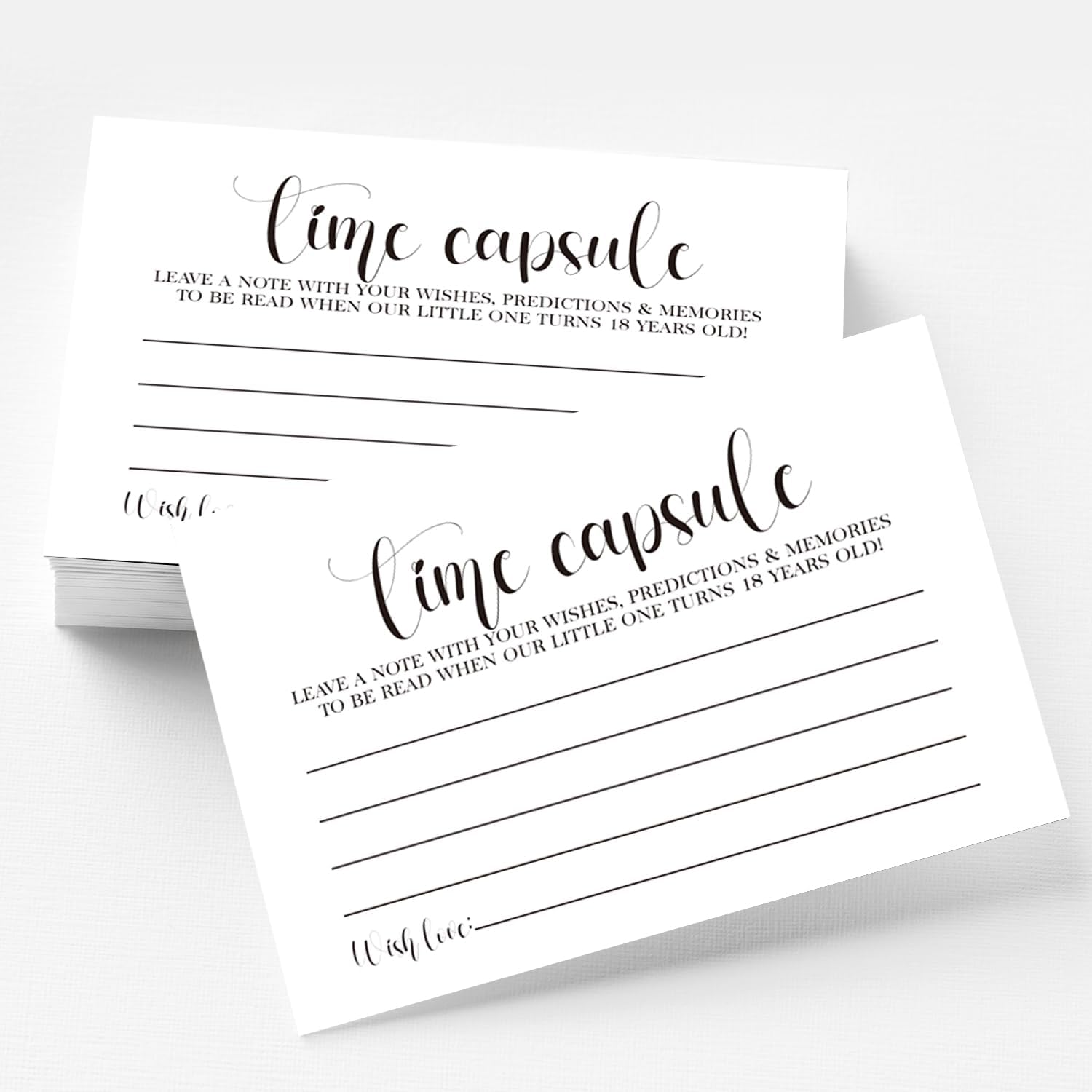 Amazon.com: 50 Baby Time Capsule Cards for 1st Birthday, time capsule ...