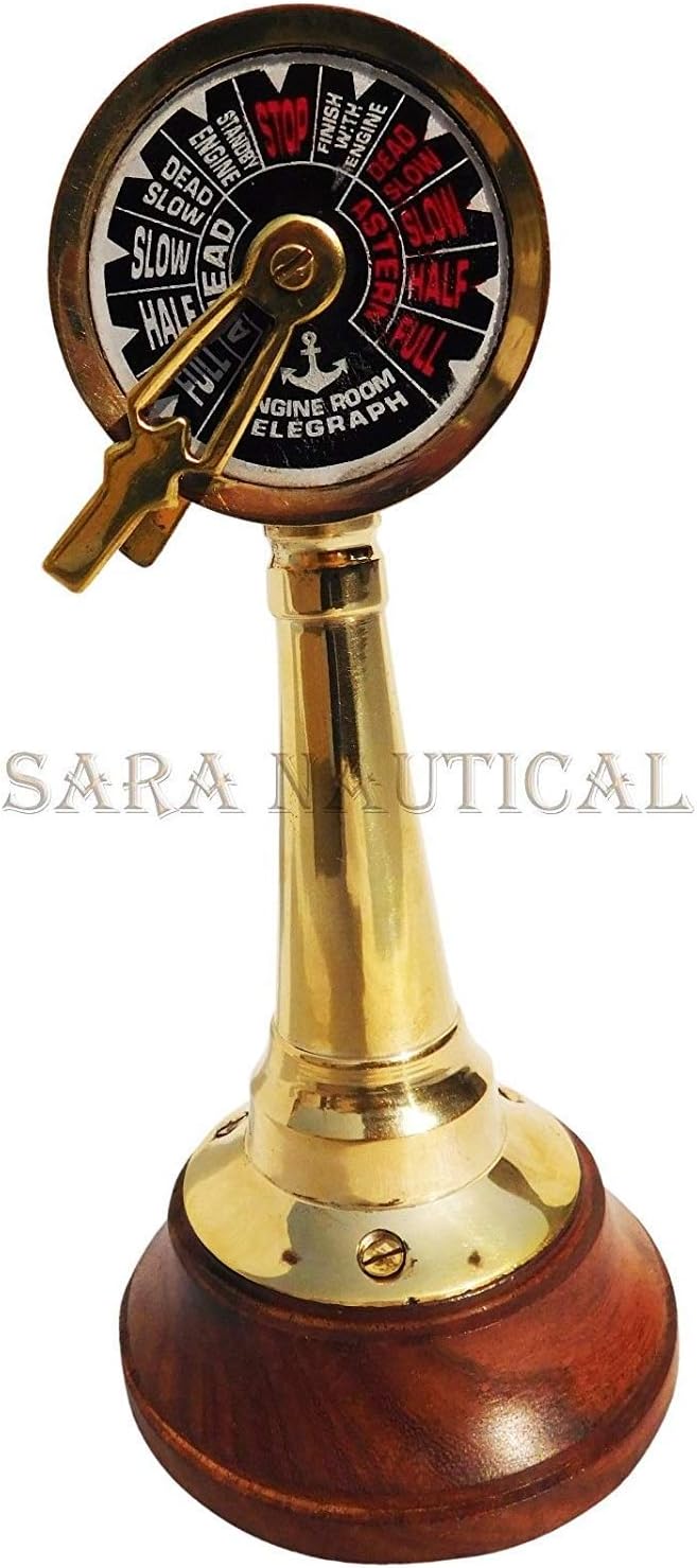 Amazon.com: Mahira Nautical Brass Ship Telegraph 6" Nautical Ship's ...