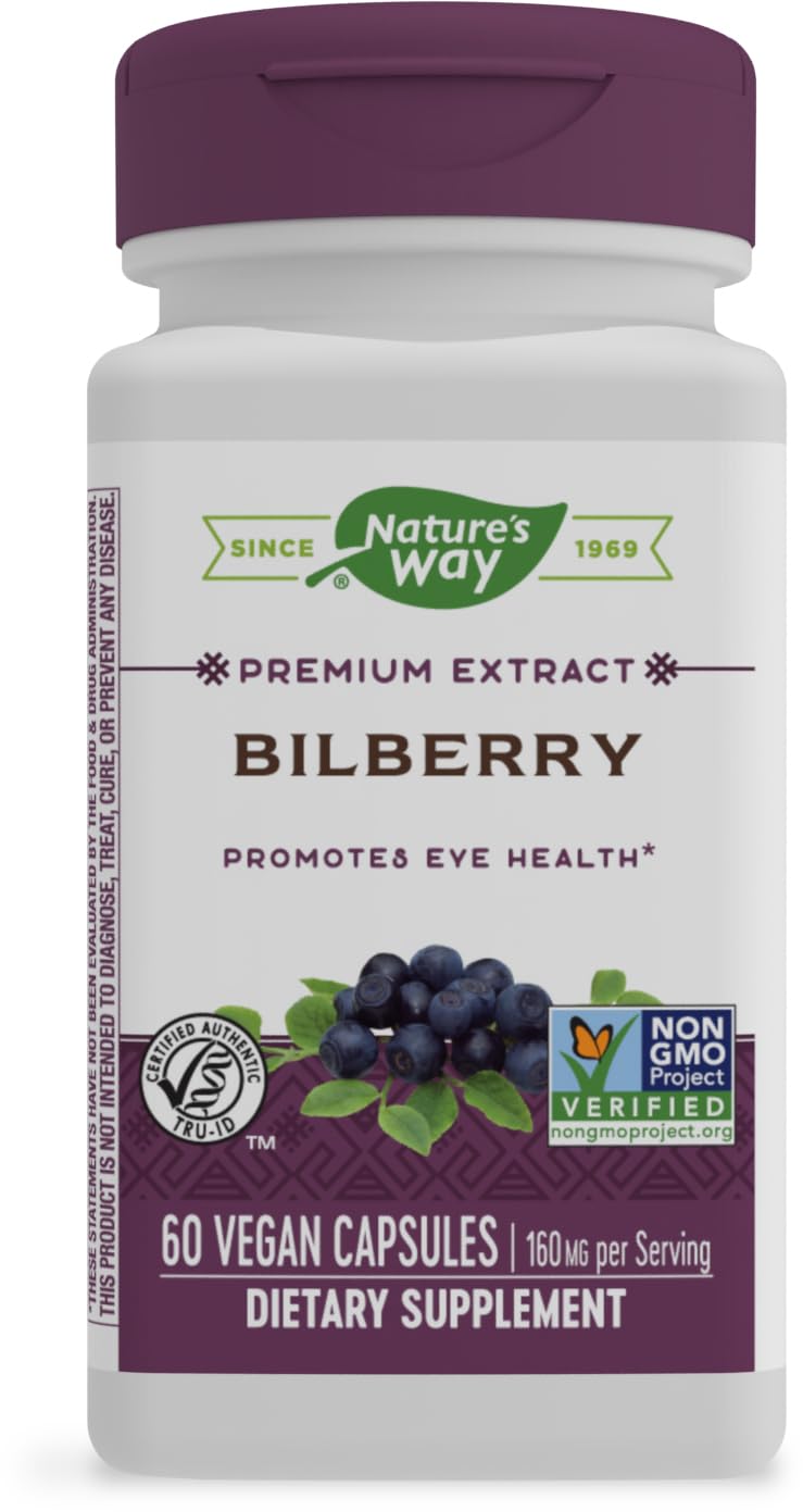 Enzymatic Therapy Bilberry Extract Capsules, 60 Count : Amazon.in ...