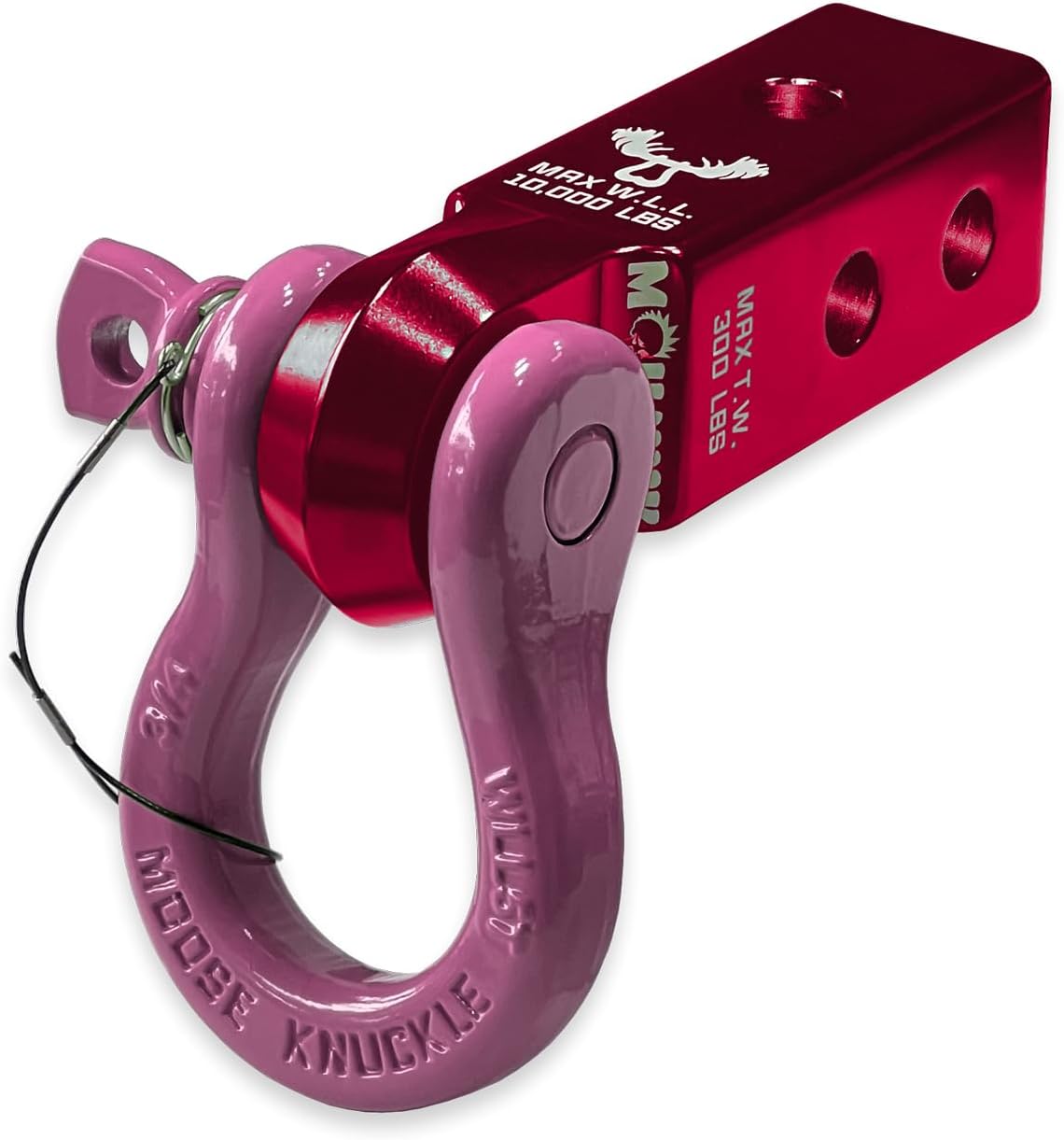 Amazon.com: Moose Knuckle B'oh Shackle/Mohawk 2.0 Receiver Combo Red ...