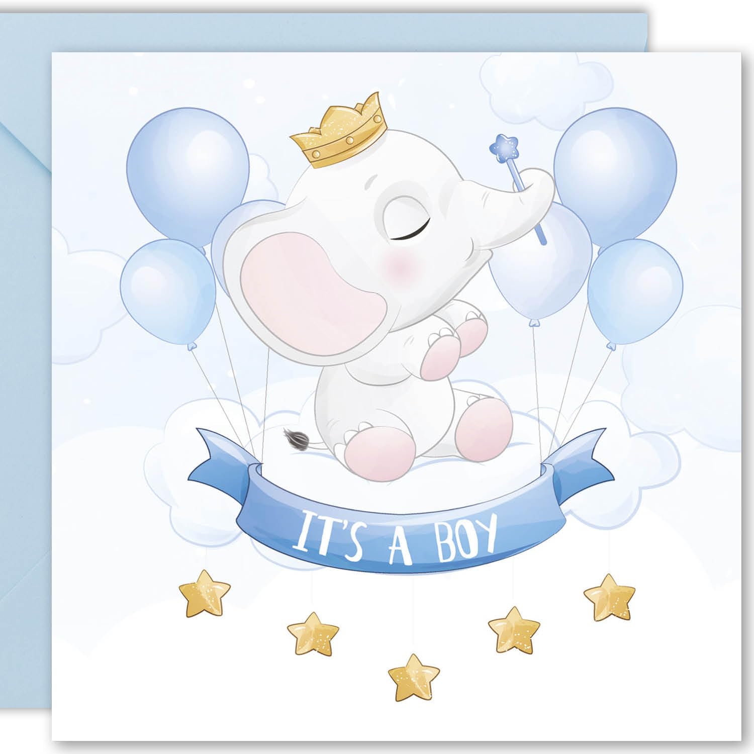 Elijah Welcome Baby Cards Prince Birthday Greeting Cards For Sale