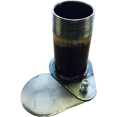 Amazon.com : 2 Inch Threaded UDS Smoke Stack w/Tear Drop Damper Exhaust ...