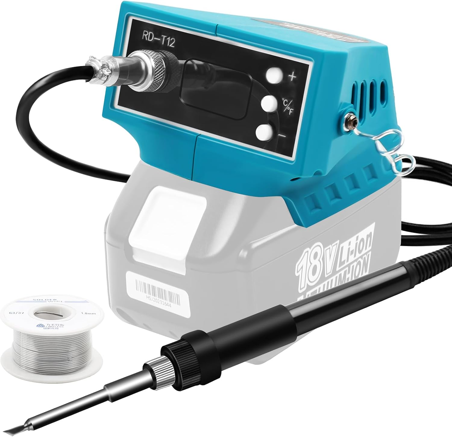 TIHOOK 72W Cordless Digital Soldering Iron Station for Makita 18V, AC ...