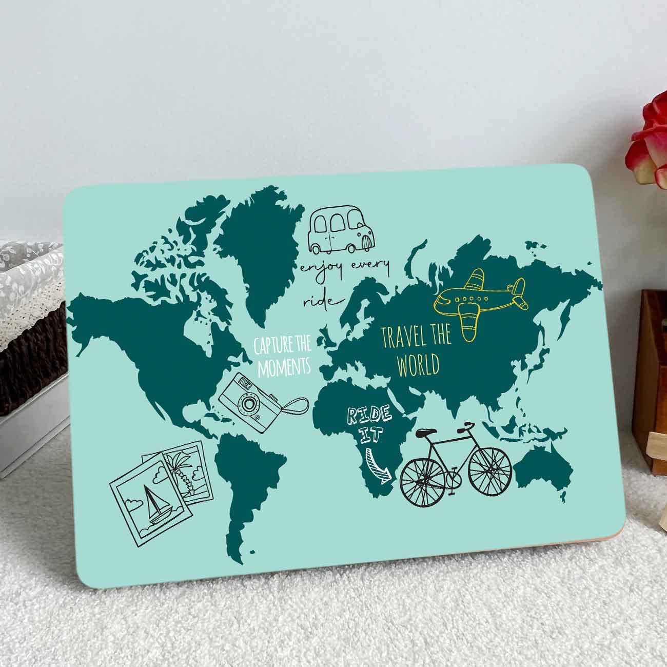 VASL™ Studio World Map Design Laptop Skin for Dell Acer Lenovo HP Apple ...