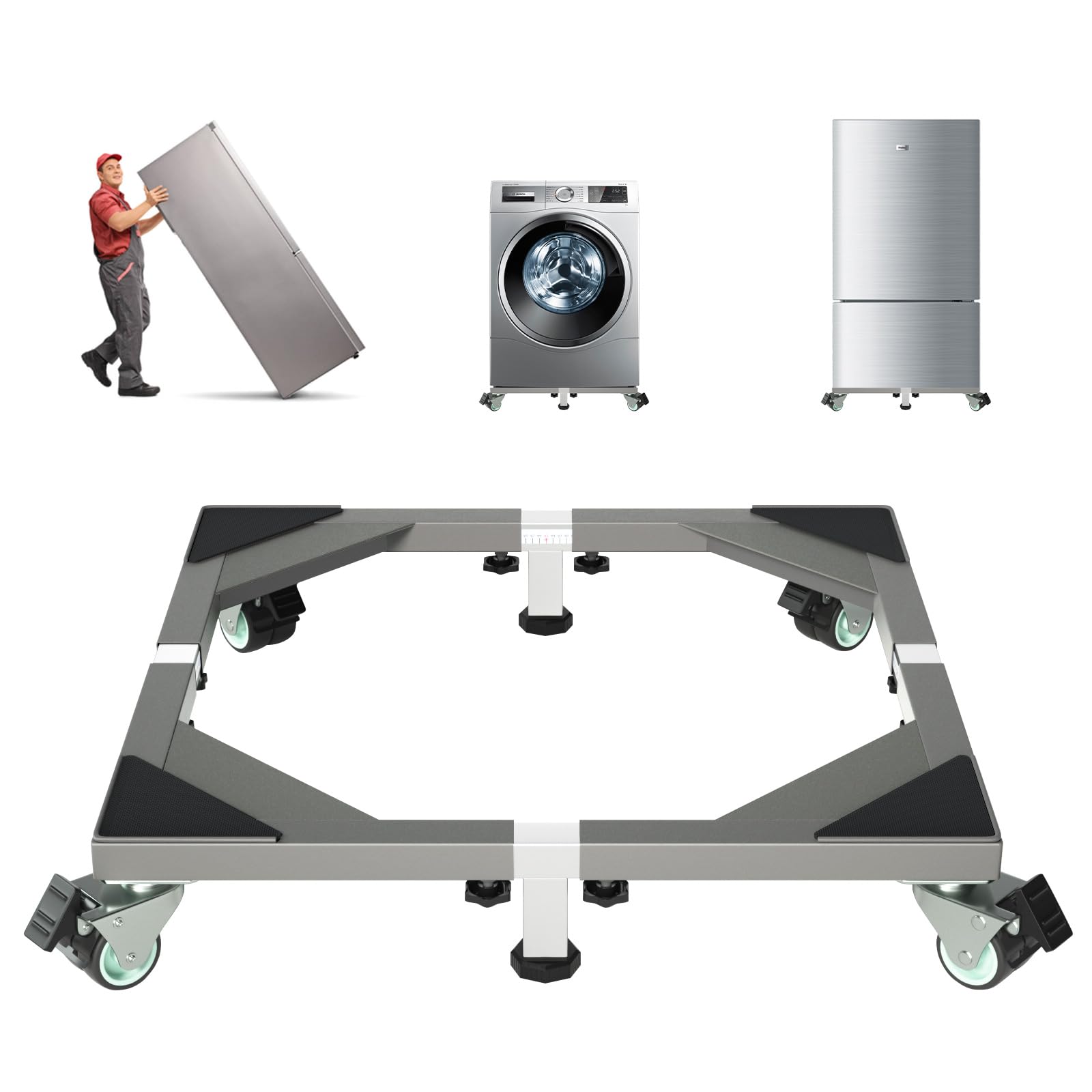 Amazon.com: I'Ezonk Heavy Duty All Stainless Steel Mobile Mini Fridge ...