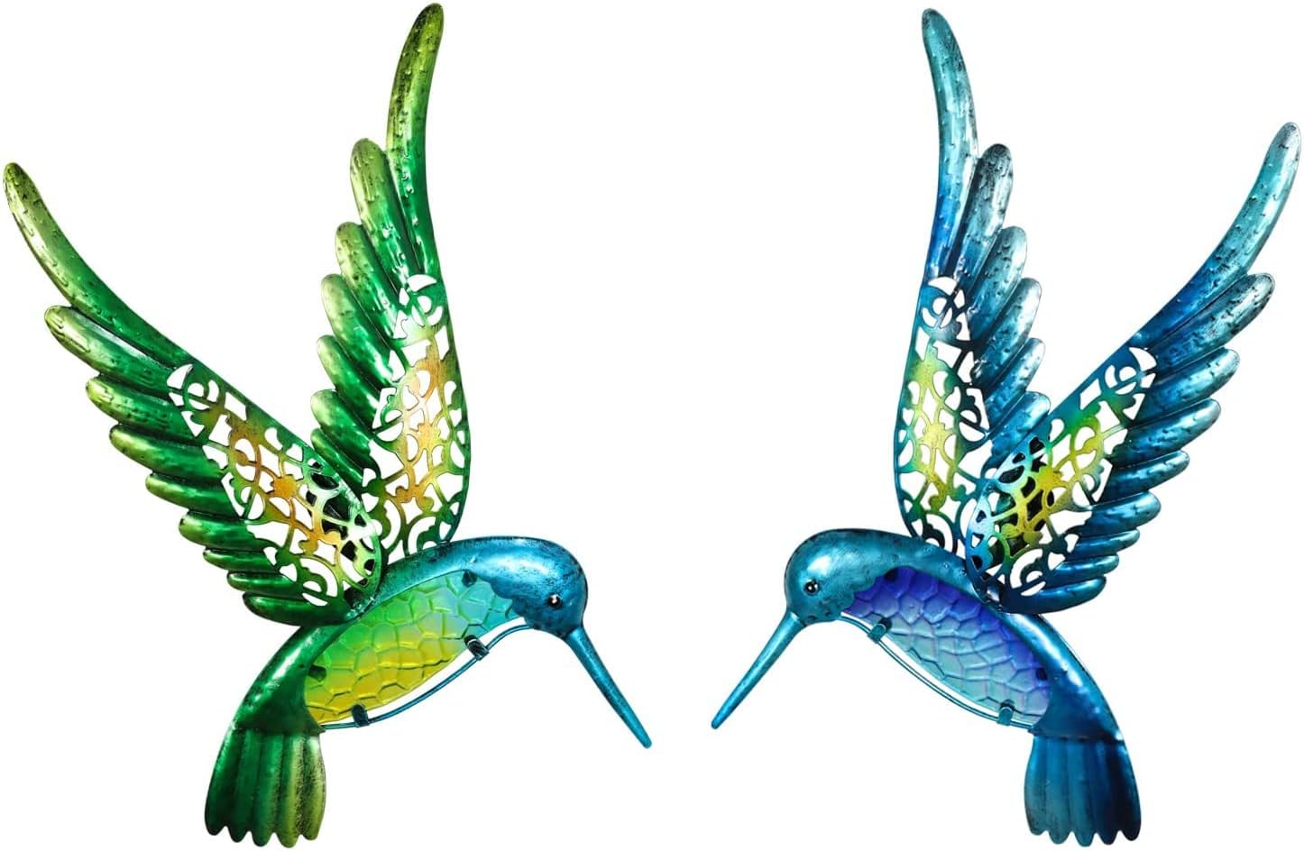 Amazon.com: HONGLAND Metal Hummingbird Wall Art 15inch Metal Birds Wall ...