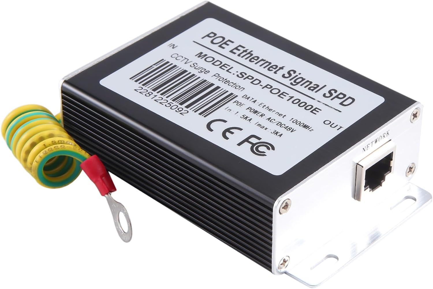 Rordigo Single-Channel Gigabit POE POE Ethernet Signal 1000Mbps SPD ...