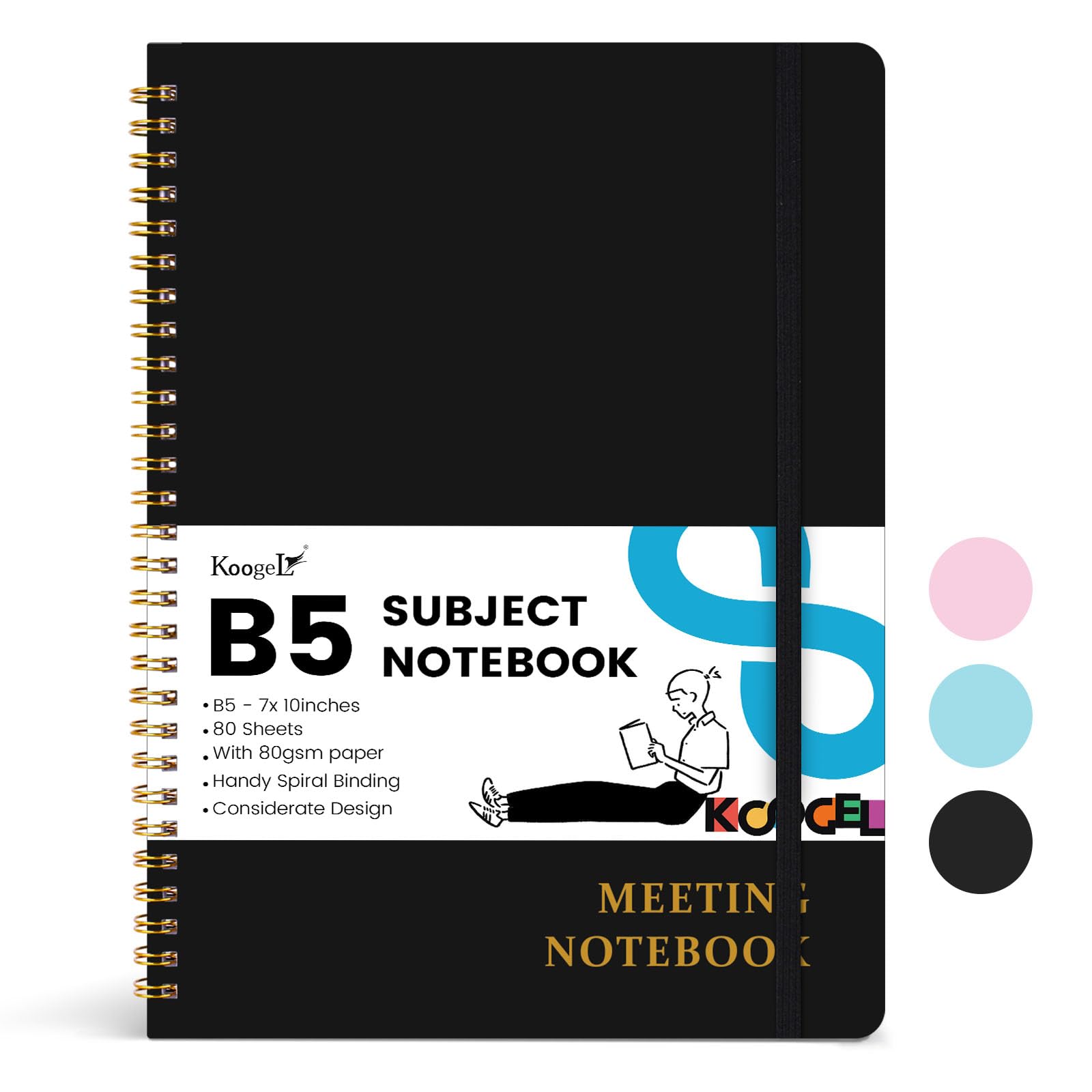 Amazon.com : Koogel Meeting Notebook for Work, B5 Work Planner Notebook ...