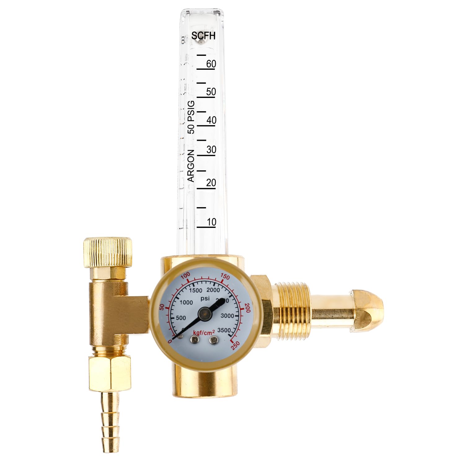BTSHUB Argon CO2 Mig Tig Flowmeter and Regulator Gauge CGA580 0 to 60 ...