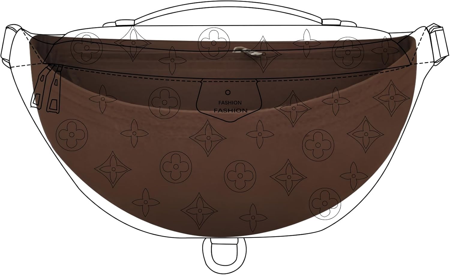 Amazon.com: Purse Organizer for Waistpack Inner Lining Sleeve Bag ...