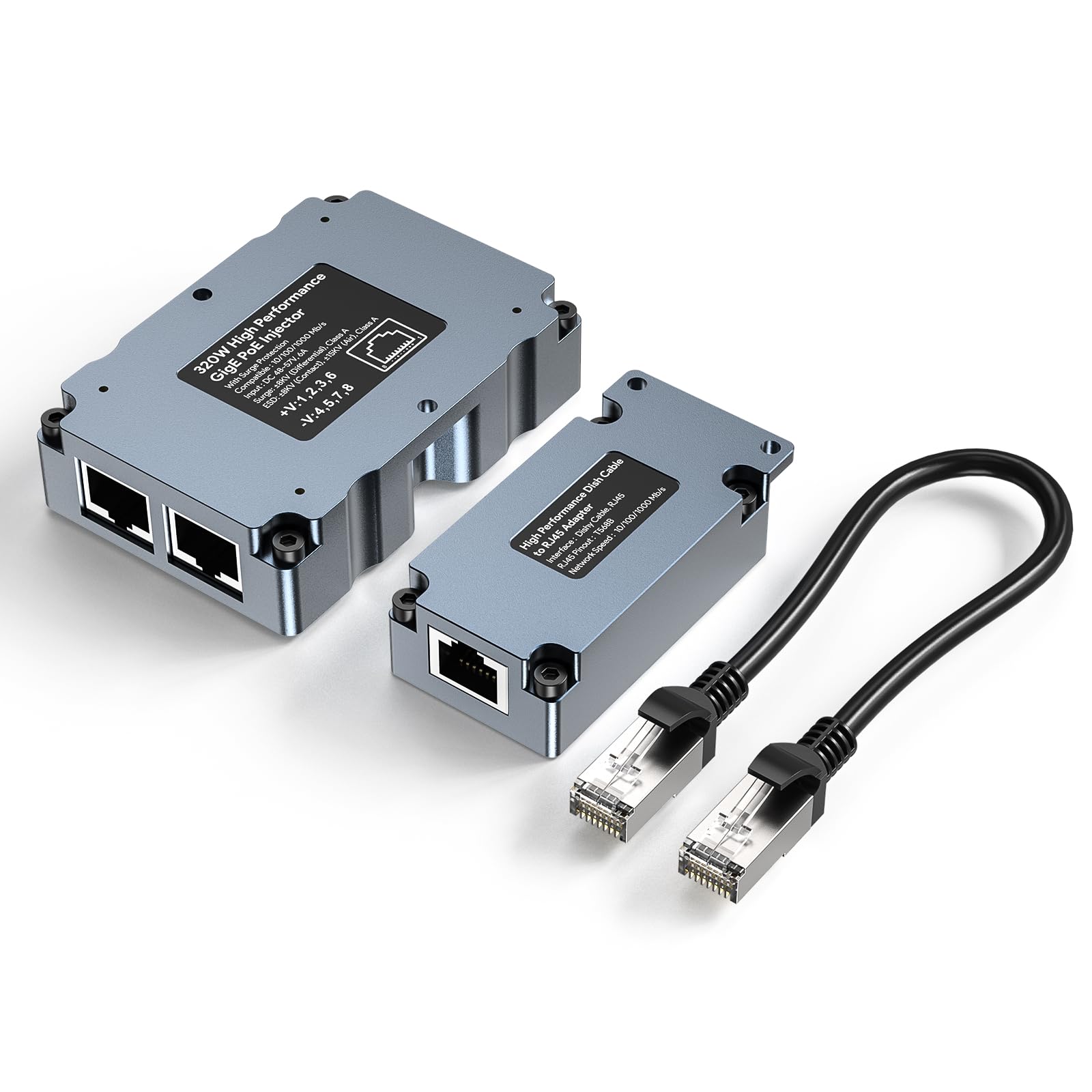 Snapklik.com : XLTTYWL Starlink HP PoE Injector - 320W GigE Passive Aluminum Surge & ESD Protection