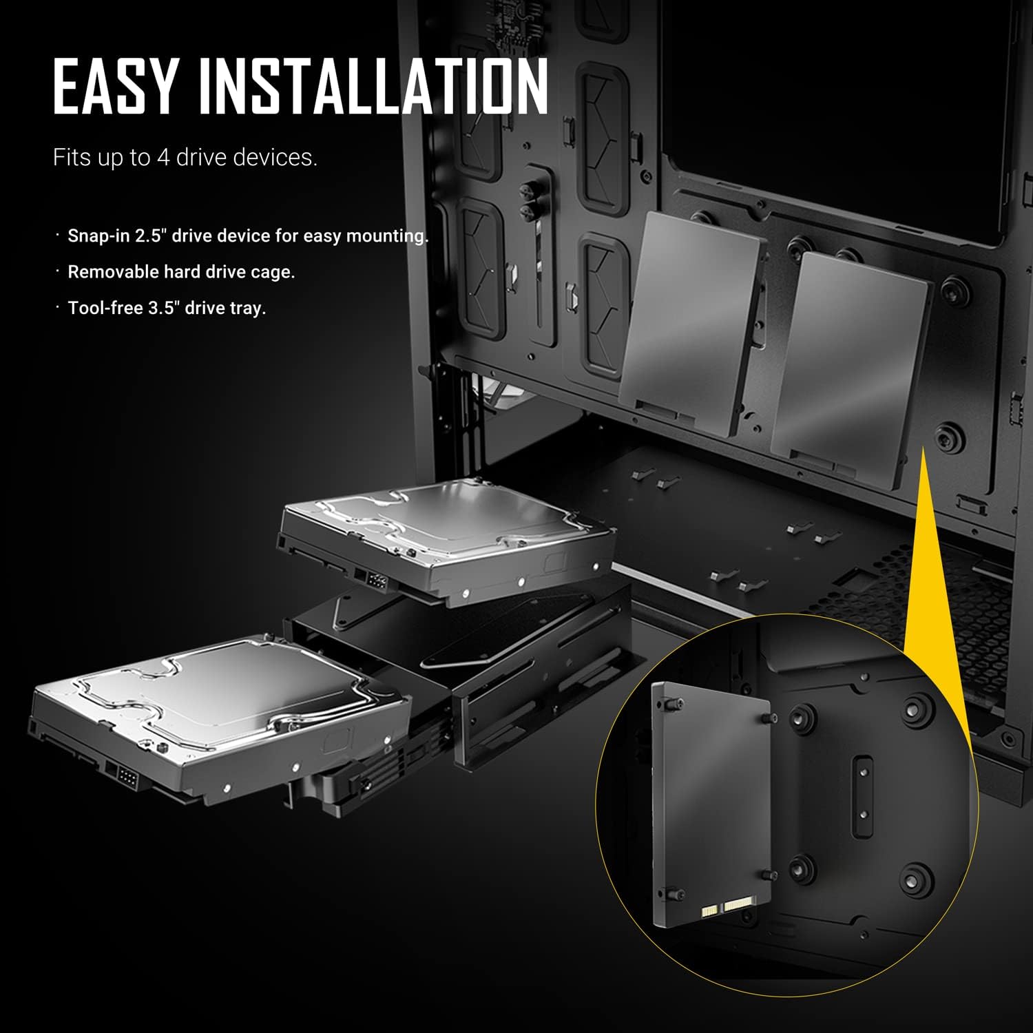 Antec DP503 Mid Tower Black Casing Price in BD | RYANS