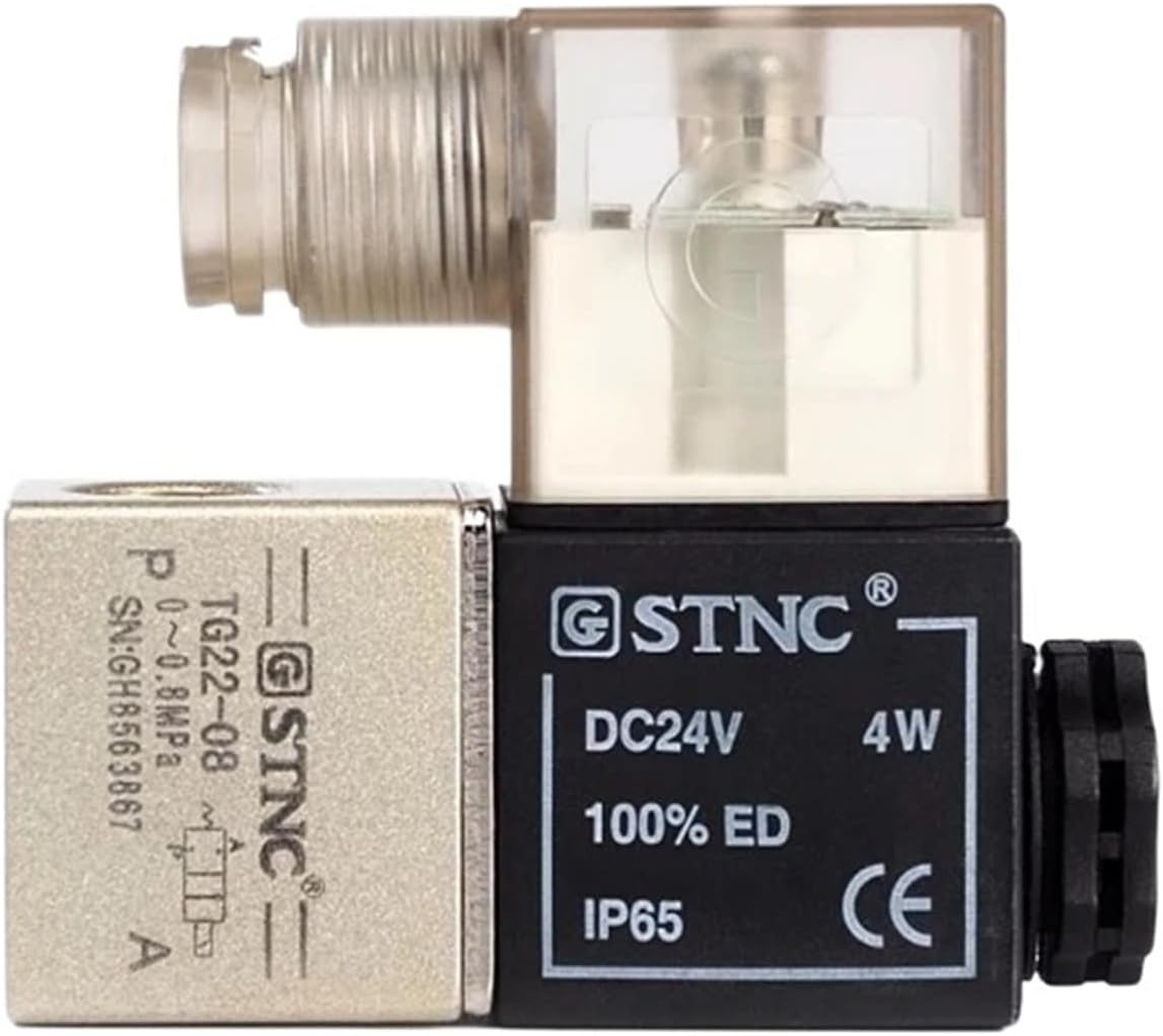 Amazon.com: Pneumatic Solenoid Air Valve TG22-08 2 Port 2 Position 2/2 Way 1/4" BSP AC220V/DC24V ...