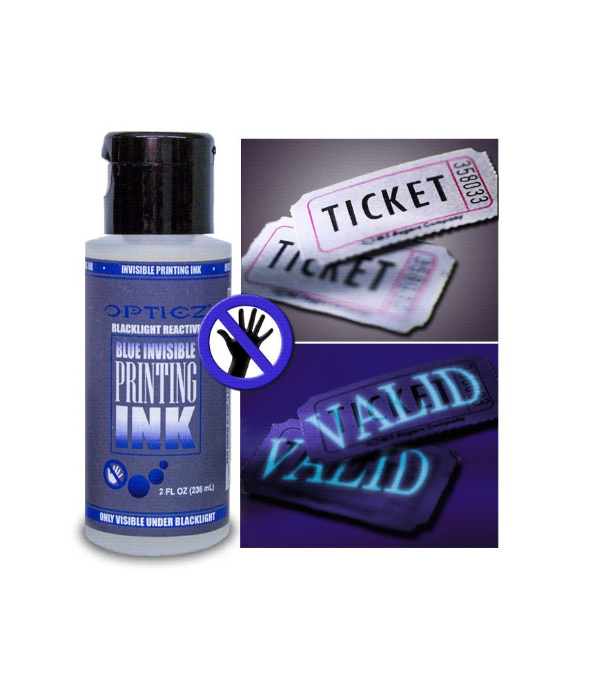 Amazon.com: Opticz Industrial Invisible Blue UV Blacklight Reactive Ink ...