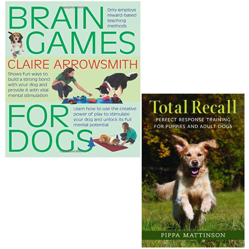 Brain Games For Dogs & Total Recall 2 Books Collection Set: Amazon.co ...