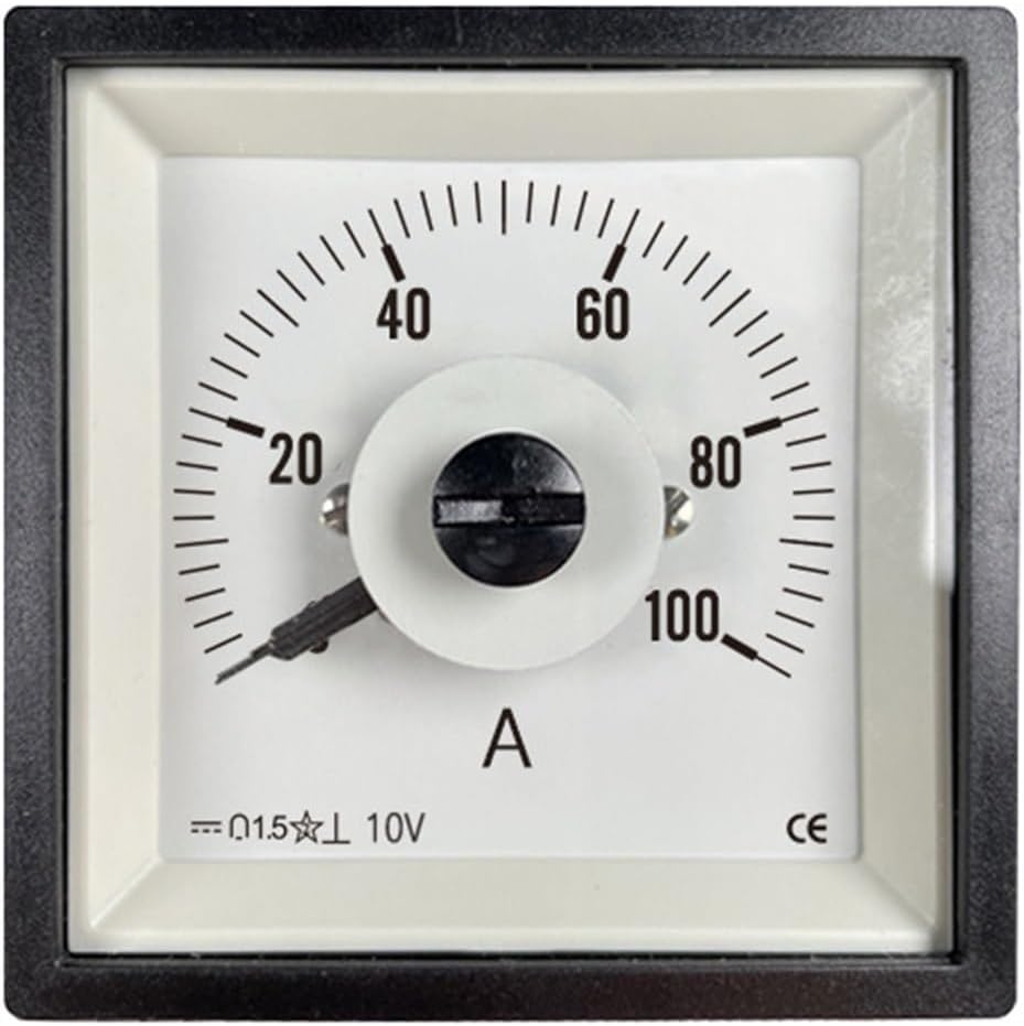 Amazon.com: SHUKQYIY Q72-ZC DC 10V Input Analog Ammeter AC 20A 30A 50A ...