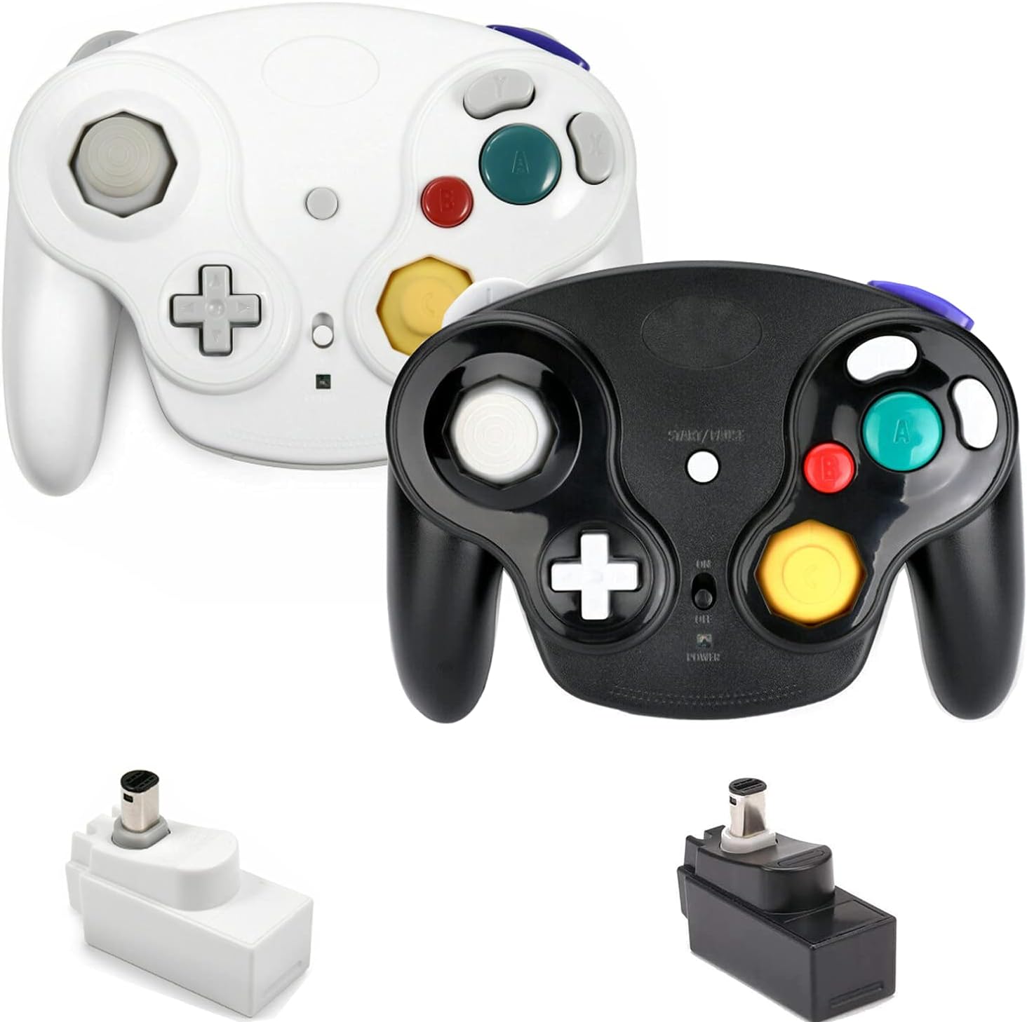 Amazon.com: PGYFDAL Wireless Game Cube Controller, 2 Pieces 2.4G ...