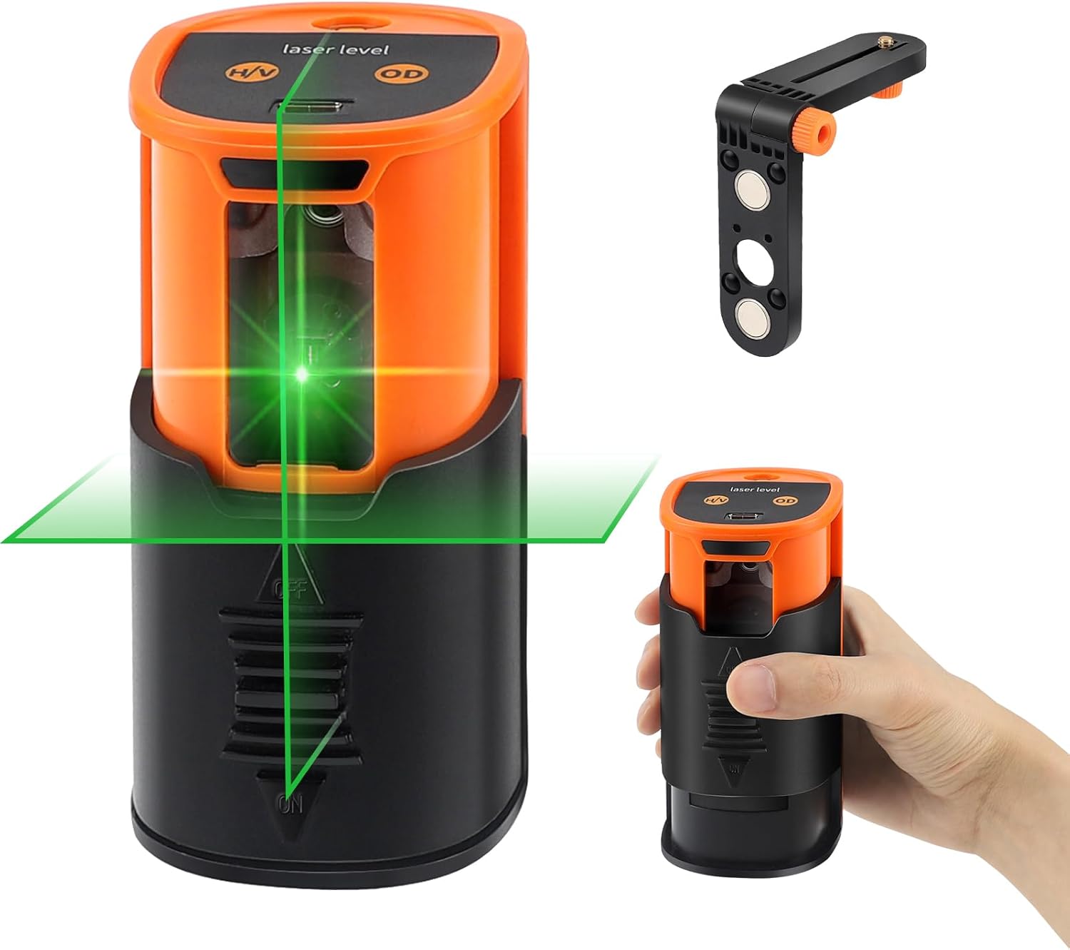 Laser Level, 100Ft Self-Leveling Lazer Level, Green Cross Line Lazer ...