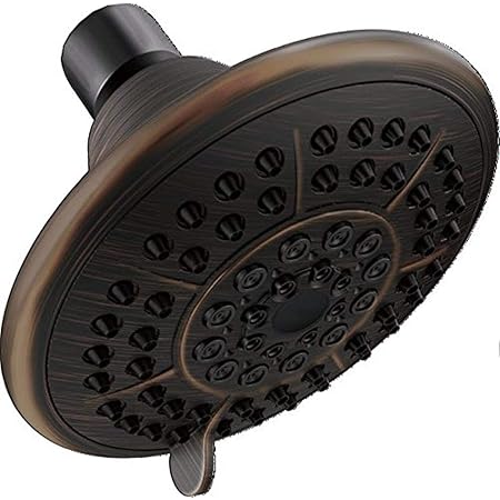 Delta Faucet Single-Spray Touch-Clean Shower Head, Venetian Bronze ...