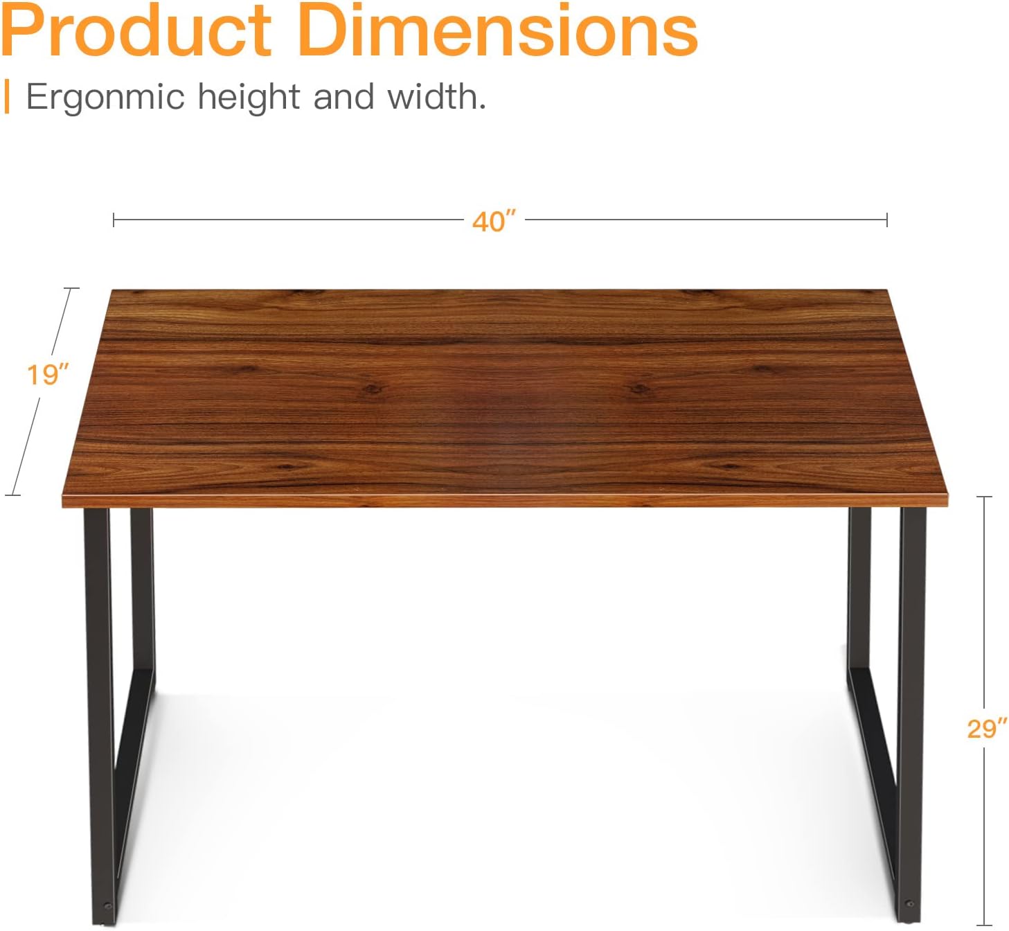 Coleshome 40-Inch Modern Computer Desk Instruction Manual