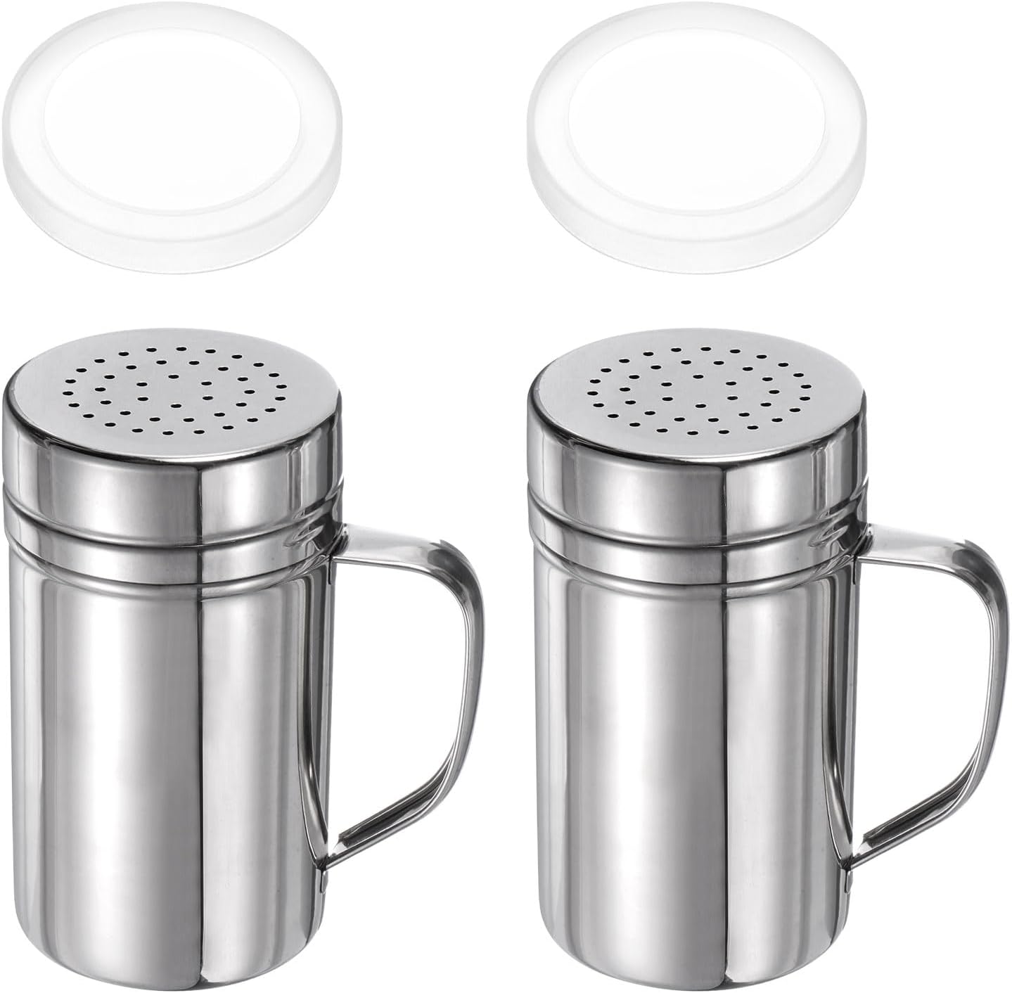 Amazon.com: HARFINGTON 2pcs Salt Dredge Shakers 14 Ounce Stainless ...