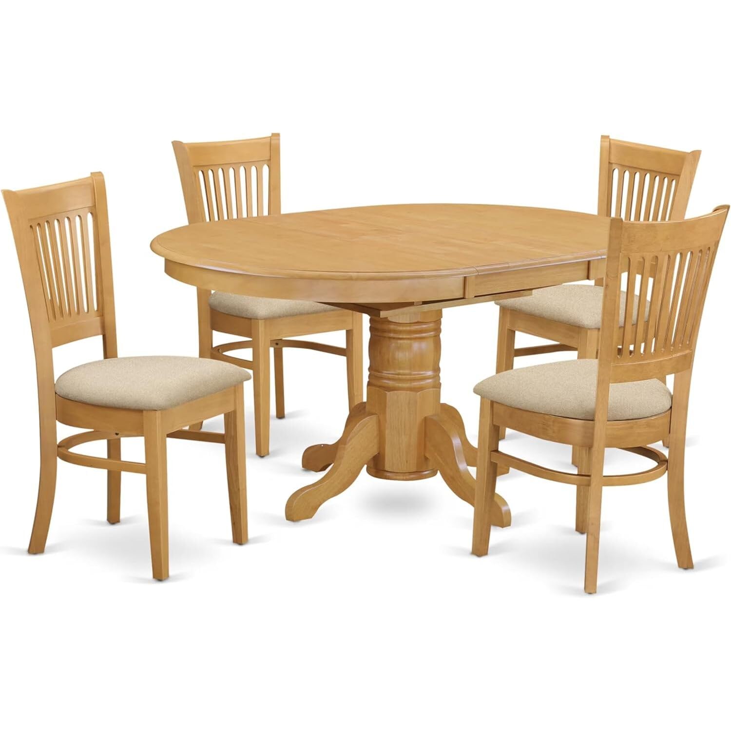 Amazon.com - HomeStock 5 Piece Dining Room Set Consist of an Oval ...