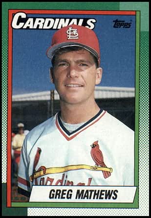Amazon.com: 1990 Topps Baseball #209 Greg Mathews St. Louis Cardinals ...
