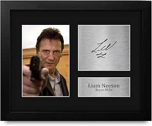 Amazon.com: HWC Trading Liam Neeson Taken Framed Gifts Printed Signed ...