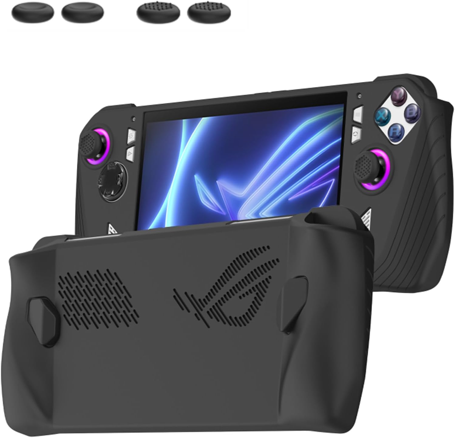 GEJEFA Silicone Case for Asus ROG Ally 2023 Gaming Handheld + 4 Thumb ...