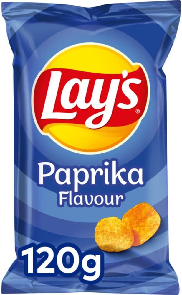 93 onces poids total | 220 grammes Total, Laïs | Paprika Chips | Lays ...