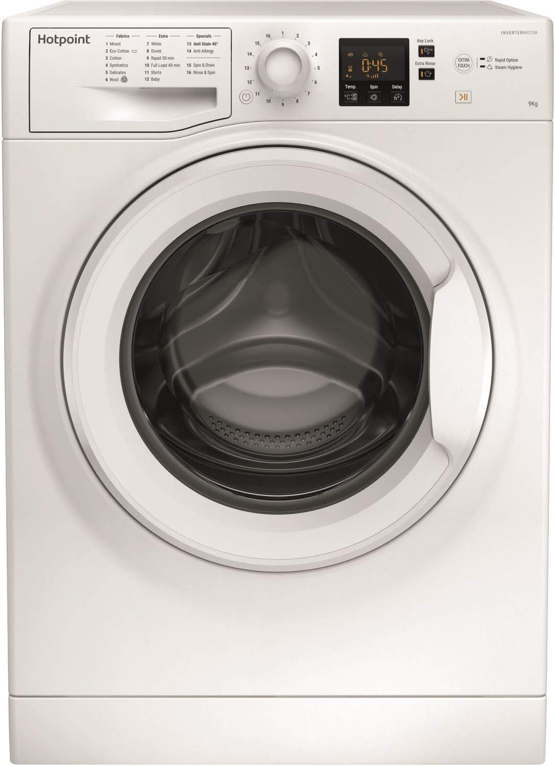 Ebac AWM96D2H-WH 9Kg Dual Fill Washing Machine : Amazon.co.uk: Large ...