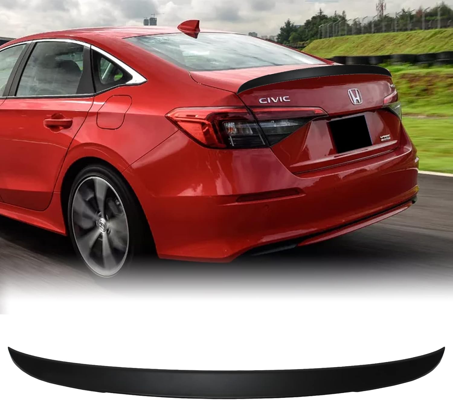 Amazon.com: Acmex Rear Spoiler Compatible with 2021-2024 11th Gen Civic ...