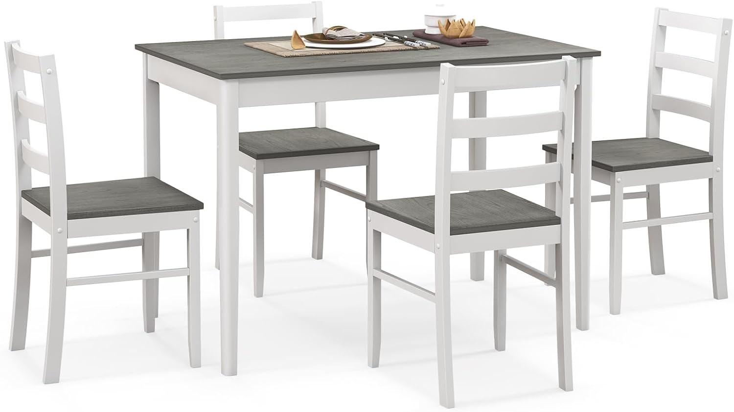 Amazon.com - Giantex Dining Table Set for 4, Dining Room Table Set for ...