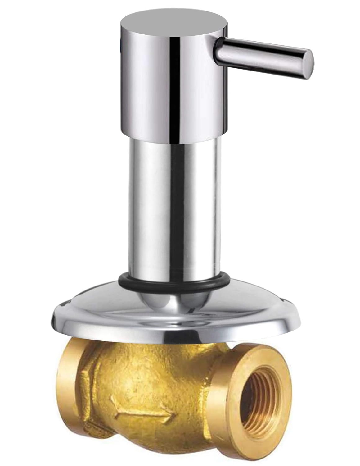 DRIZZLE Brass Flora Concealed 20 Mm Stop Cock Quarter Turn Bathroom Tap ...