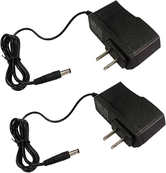 Amazon.com: 2PCS 6V 2A DC Power Adapter 110V AC to DC 6 Volt 2Amp 1A ...