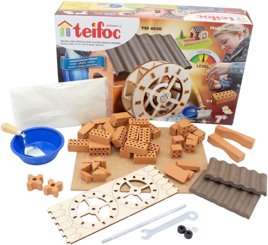Teifoc 4030 - Watermill - Build with real Bricks & Cement : Amazon.co ...